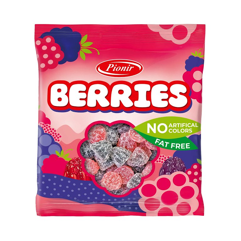 Pionir bombone gummy berries 100g pionir