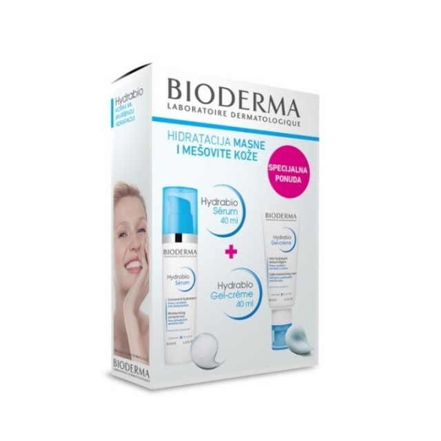 BIODERMA HYDRABIO SERUM 40ML I HYDRABIO GEL KREMA 40ML