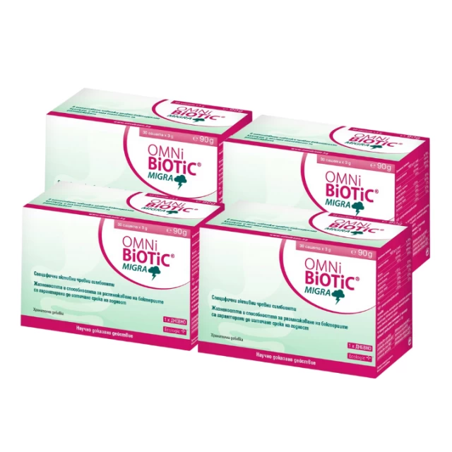 OMNI BIOTIC MIGRA - Preparat za glavobolju FOUR PACK