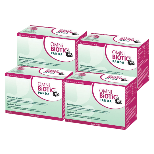 OMNI BIOTIC PANDA - Za nadutost kod trudnica i beba FOUR PACK