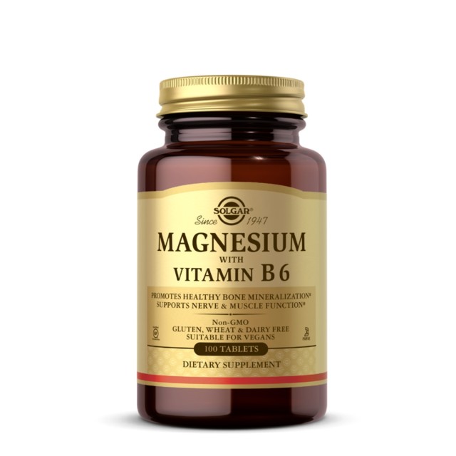 SOLGAR MAGNEZIJUM S VITAMINOM B6 TABLETE