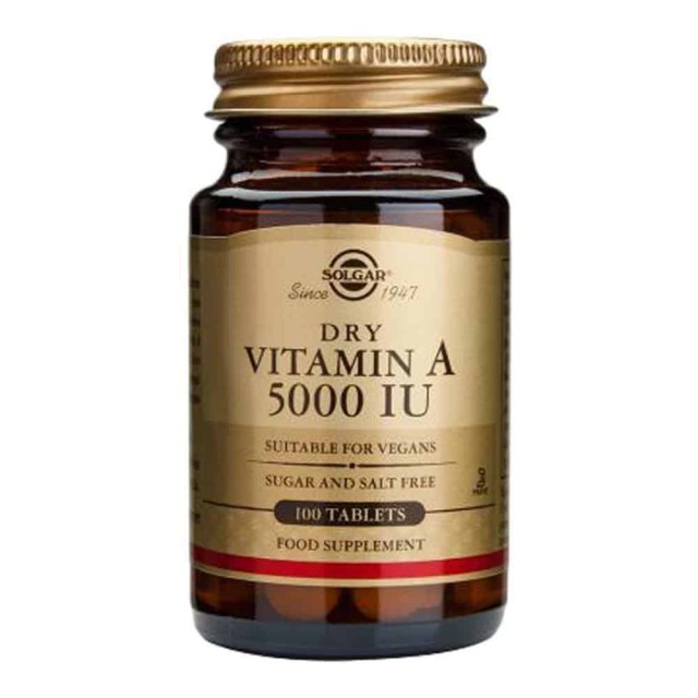 SOLGAR VITAMIN A 100 TABLETA