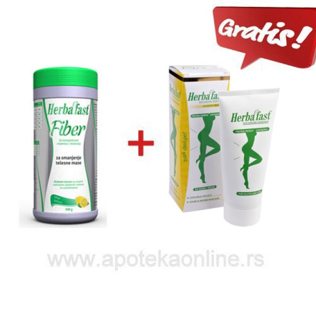 HERBAFAST FIBER LIMUN + HERBAFAST ANTICELULIT KREMA GRATIS