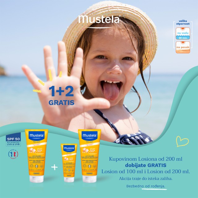 MUSTELA SUN 1+2 GRATIS