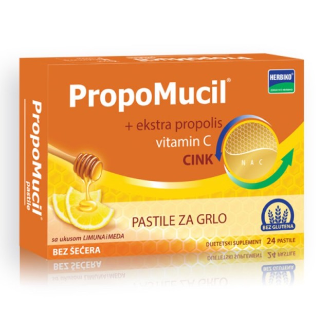 PROPOMUCIL PASTILE- MED I LIMUN