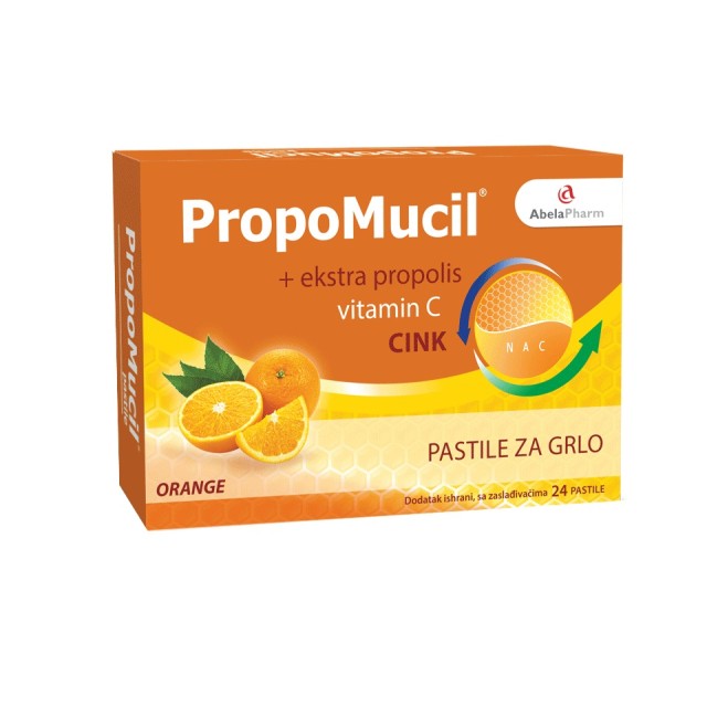 PROPOMUCIL PASTILE- NARANDŽA