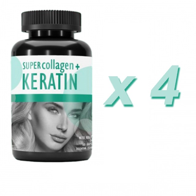 SUPER COLLAGEN + KERATIN KAPSULE 4 PACK