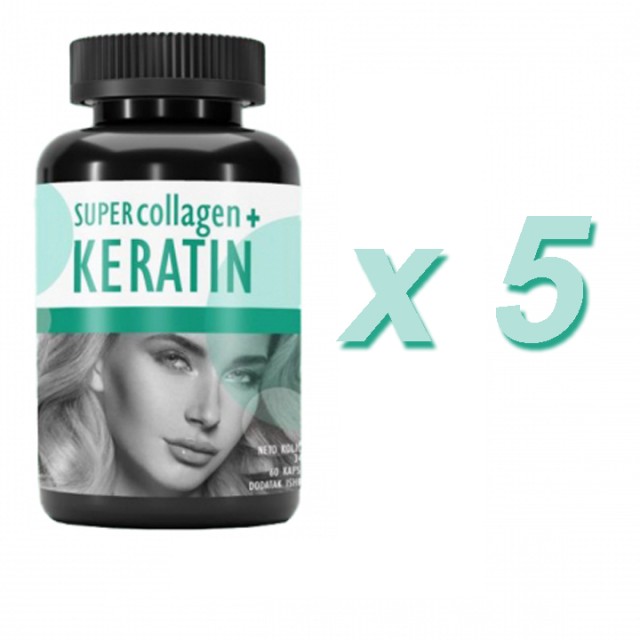 SUPER COLLAGEN + KERATIN KAPSULE 5 PACK