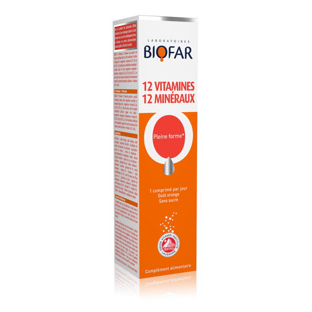 BIOFAR 12 VITAMINA I 12 MINERALA ŠUMEĆE TABLETE