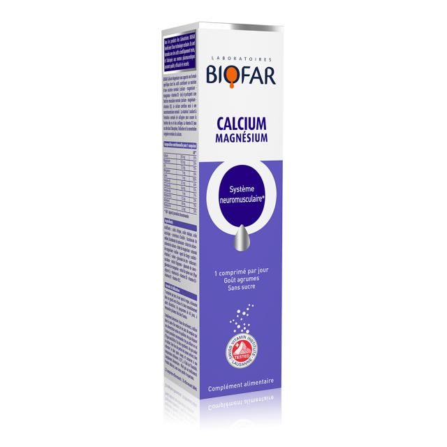 BIOFAR CALCIUM & MAGNESIUM ŠUMEĆE TABLETE