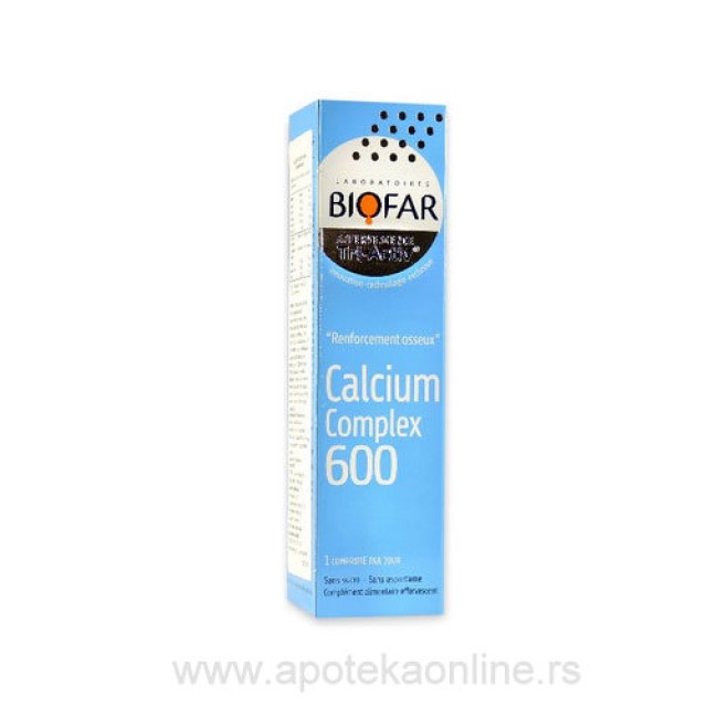 BIOFAR CALCIUM COMPLEX 600 ŠUMEĆE TABLETE