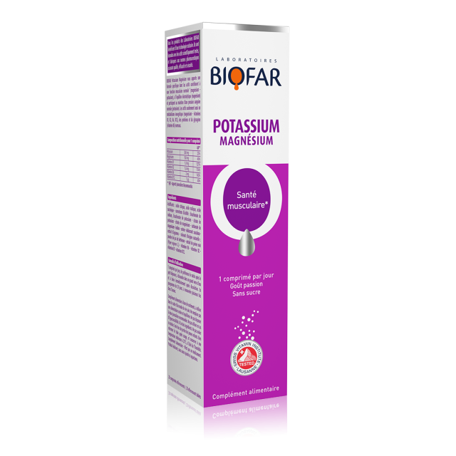 BIOFAR POTASSIUM & MAGNESIUM ŠUMEĆE TABLETE