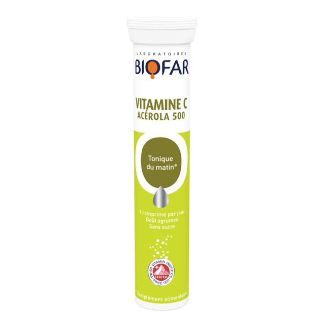 BIOFAR VITAMIN C NATURELLE 500MG ŠUMEĆE TABLETE