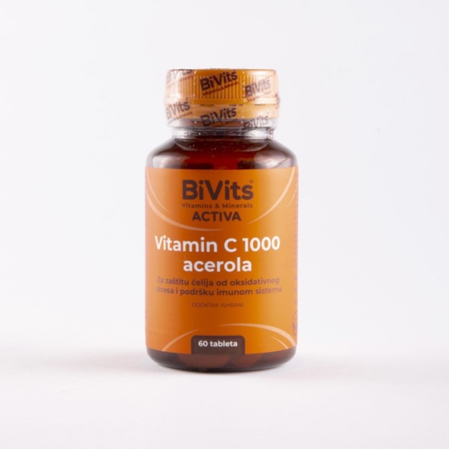 BIVITS ACTIVA VITAMIN C 1000 ACEROLA 60 TABLETA