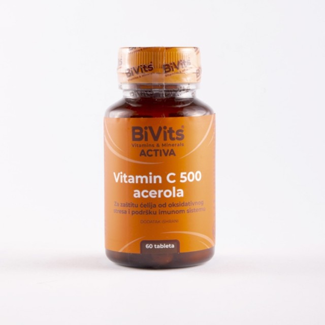 BIVITS ACTIVA VITAMIN C 500 ACEROLA 60 TABLETA