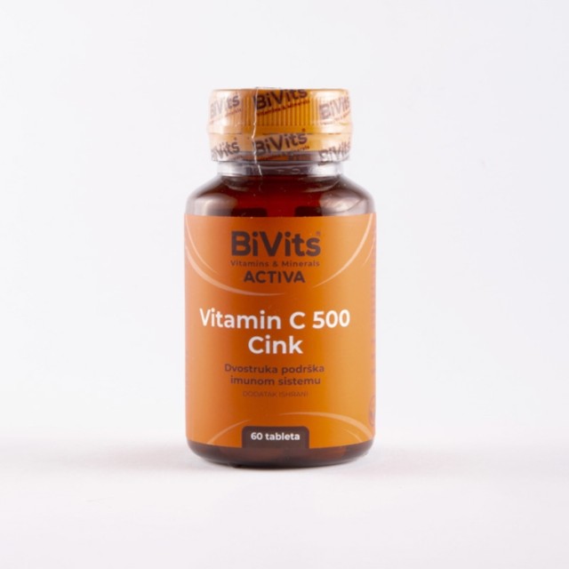 BIVITS ACTIVA VITAMIN C 500 CINK 60 TABLETA