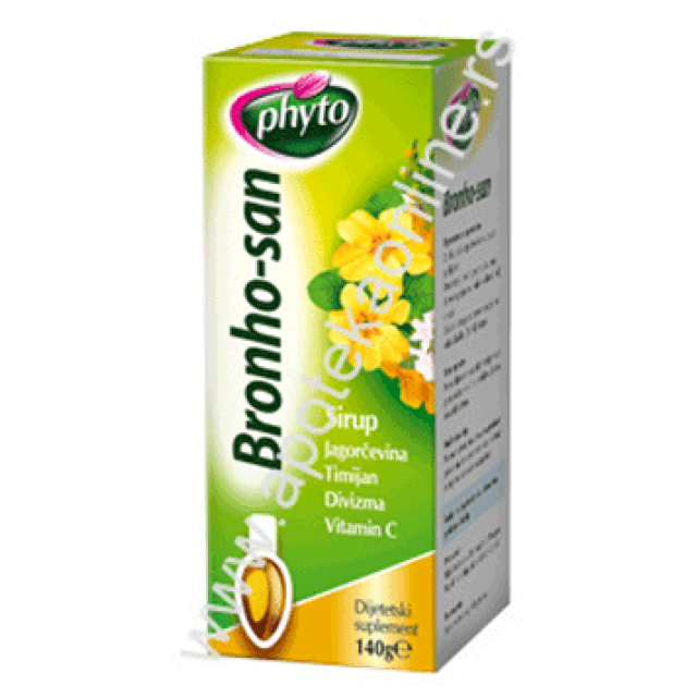 BRONHO - SAN SIRUP JAGORČEVINA-TIMIJAN-DIVIZMA-VITAMIN C