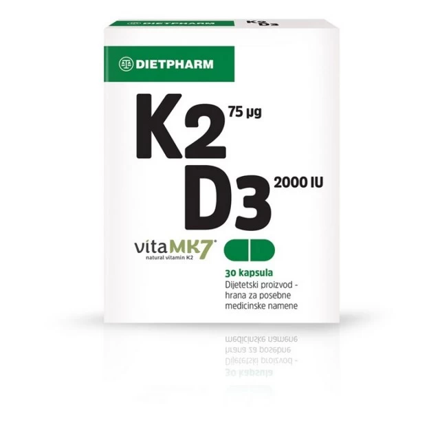 DIETPHARM K2D3 30 KAPSULA - Preparat za jačanje kostiju i snažan imunitet