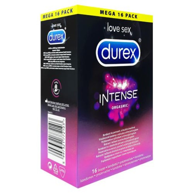 DUREX INTENSE ORGASMIC 16 KOMADA