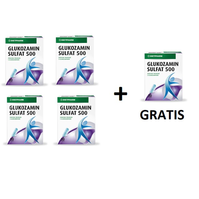 GLUKOZAMIN SULFAT KAPSULE 4+1 GRATIS