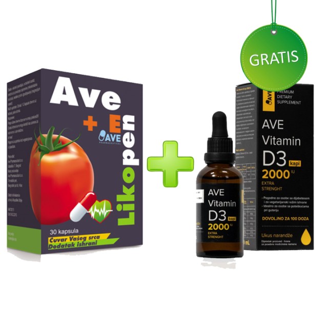 LIKOPEN AVE + AVE VITAMIN D3 2000IU