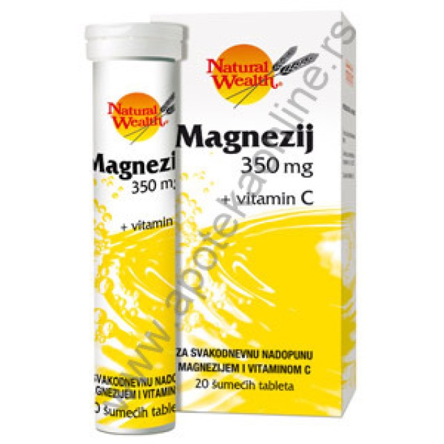 MAGNEZIJUM 350mg + VITAMIN C ŠUMEĆE TABLETE