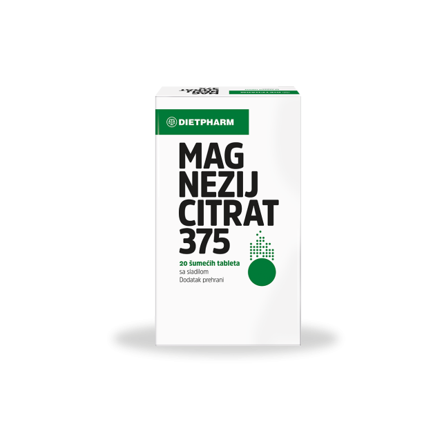 MAGNEZIJUM CITRAT 375 ŠUMEĆE TABLETE