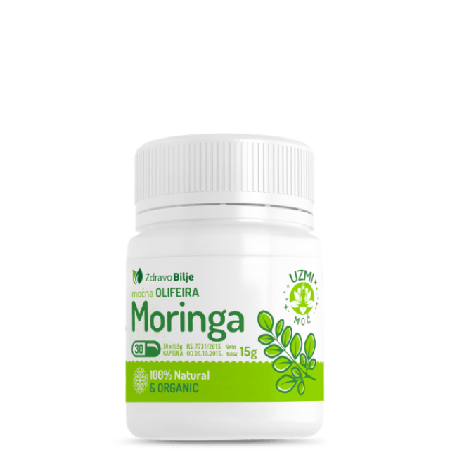 MOĆNA MORINGA OLEIFERA 30 KAPSULA