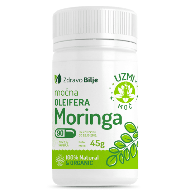 MOĆNA MORINGA OLEIFERA 90 KAPSULA