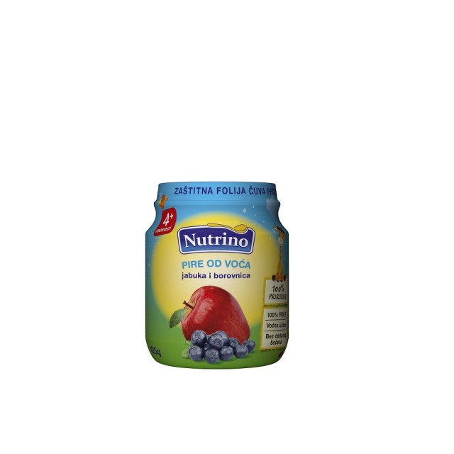 NUTRINO PIRE OD VOĆA JABUKA I BOROVNICA 125G