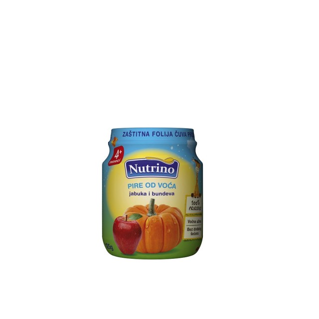 NUTRINO PIRE OD VOĆA JABUKA I BUNDEVA 125G