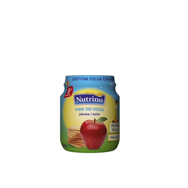 NUTRINO PIRE OD VOĆA JABUKA I KEKS 125G