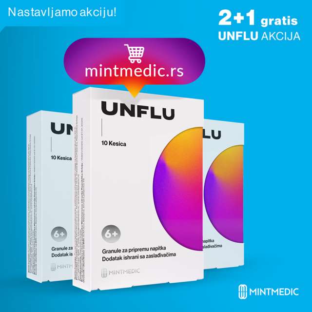 UNFLU GRANULE ZA ORALNI RASTVOR 2+1 GRATIS