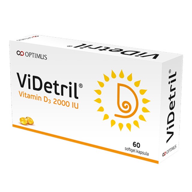 VIDETRIL VITAMIN D3 2000IU MEKE KAPSULE