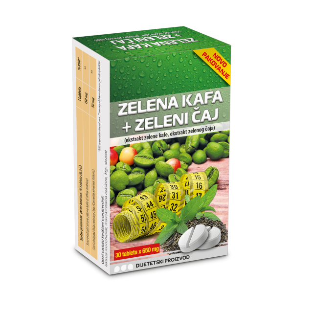 ZELENA KAFA + ZELENI ČAJ TABLETE