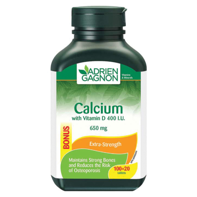 ADRIEN GAGNON CALCIUM EXTRA + VITAMIN D