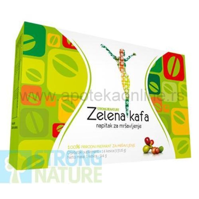 STRONG NATURE ZELENA KAFA NAPITAK ZA MRŠAVLJENJE 14x9.14gr