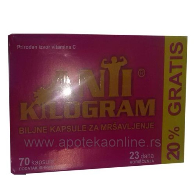 ANTI KILOGRAM BILJE KAPSULE 20% GRATIS