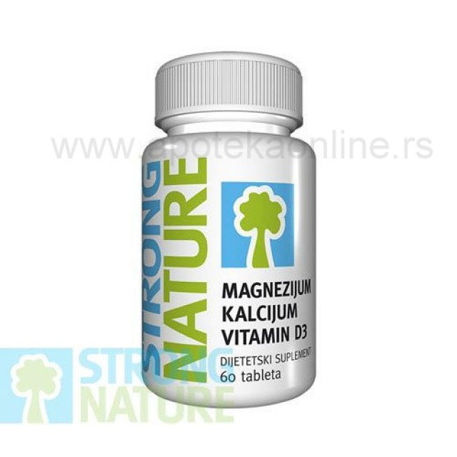 MAGNEZIUM,KALCIUM,VITAMIN D3 60 kapsula