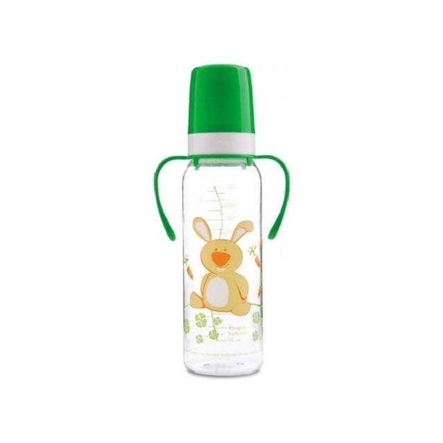 CANPOL BABY FLAŠICA ANIMALS SA DRŠKOM - ZELENA 250ML