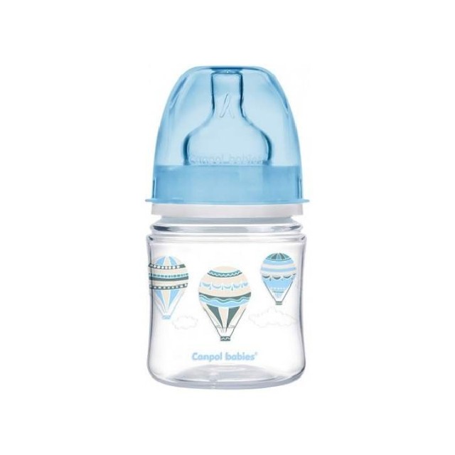 CANPOL BABY FLAŠICA ŠIROKI VRAT - EASY START CLOUDS BLUE 120ML