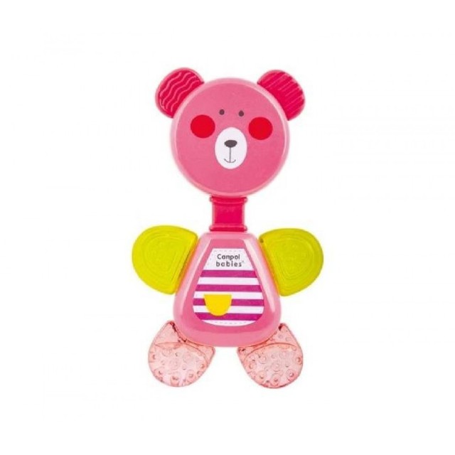 CANPOL GLODALICA/ZVEČKA - BEAR (ROZE)