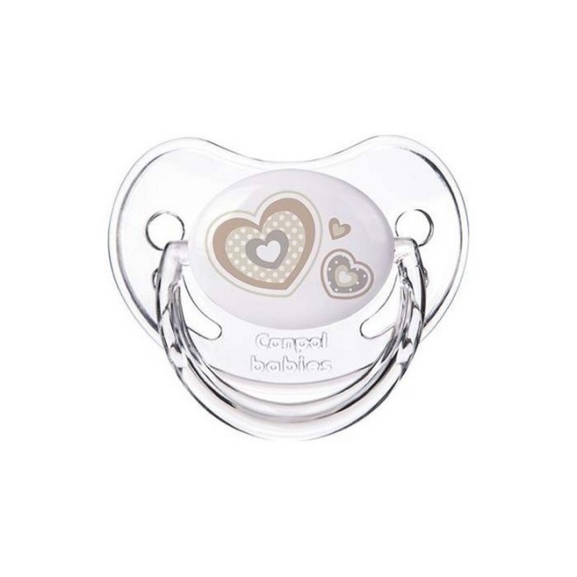 CANPOL ORTHODONTIC BABY SILIKONSKA VARALICA NEWBORN BABY - HEARTS 0-6M