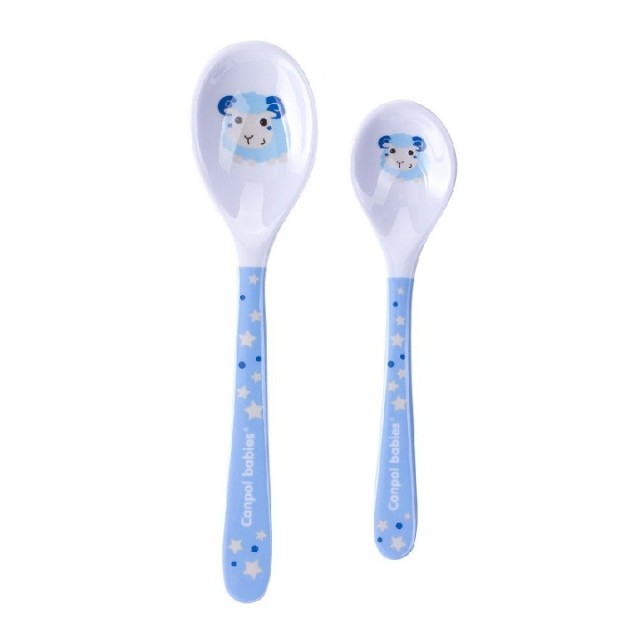 CANPOL SET KAŠIKA MELAMINE - BUNNY & COMPANY BLUE (2KOM)