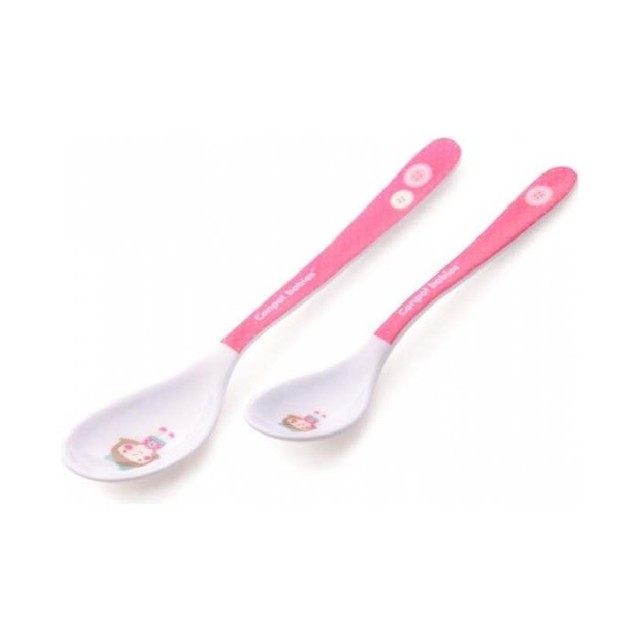 CANPOL SET KAŠIKA MELAMINE - PINK (2KOM)