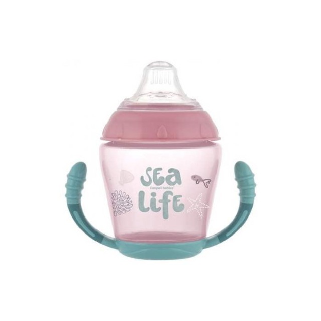 CANPOL ŠOLJA 230ML - SEA LIFE PINK