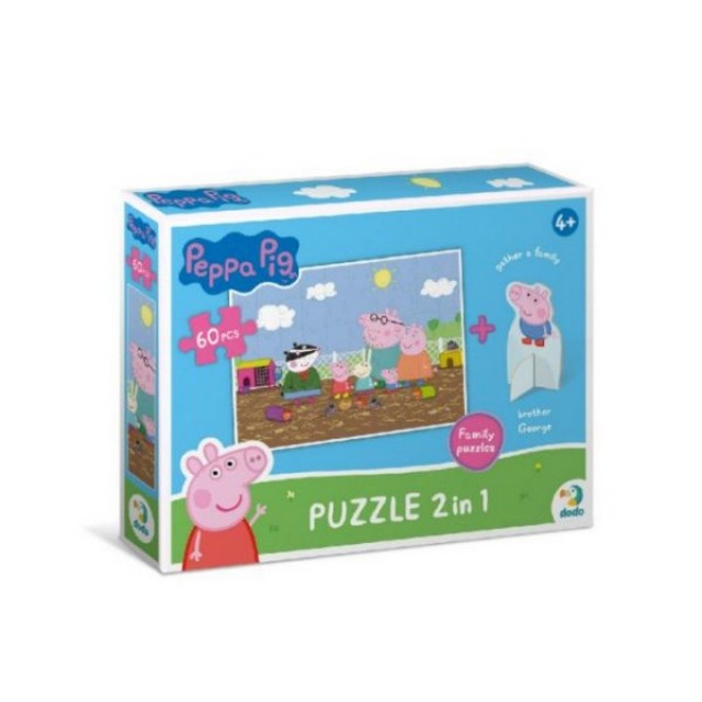 DODO PUZZLE PEPPA PRASE SA FIGUROM DRUGARI