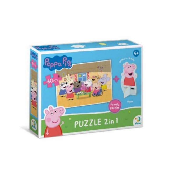 DODO PUZZLE PEPPA PRASE SA FIGUROM PORODICA