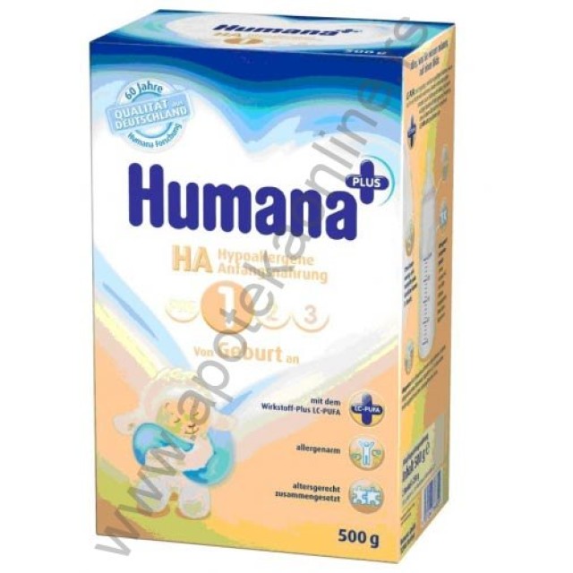 HUMANA MLEKO HA 1- 300 i 600gr, OD ROĐENJA