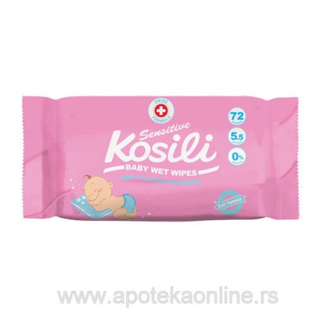 KOSILI BABY VLAŽNE MARAMICE ROZE